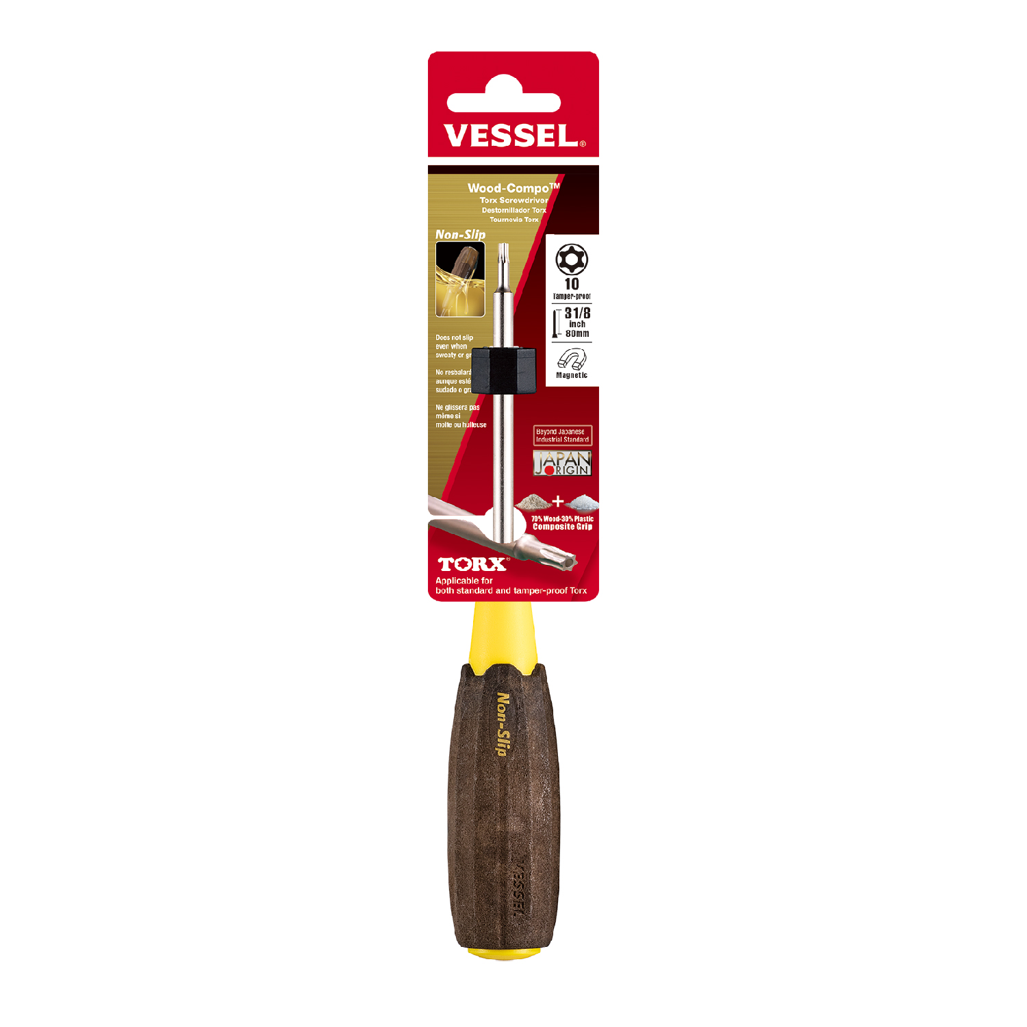 B-340TX T10x80 Non Slip Wood Compo Torx Driver | Screwdrivers ...